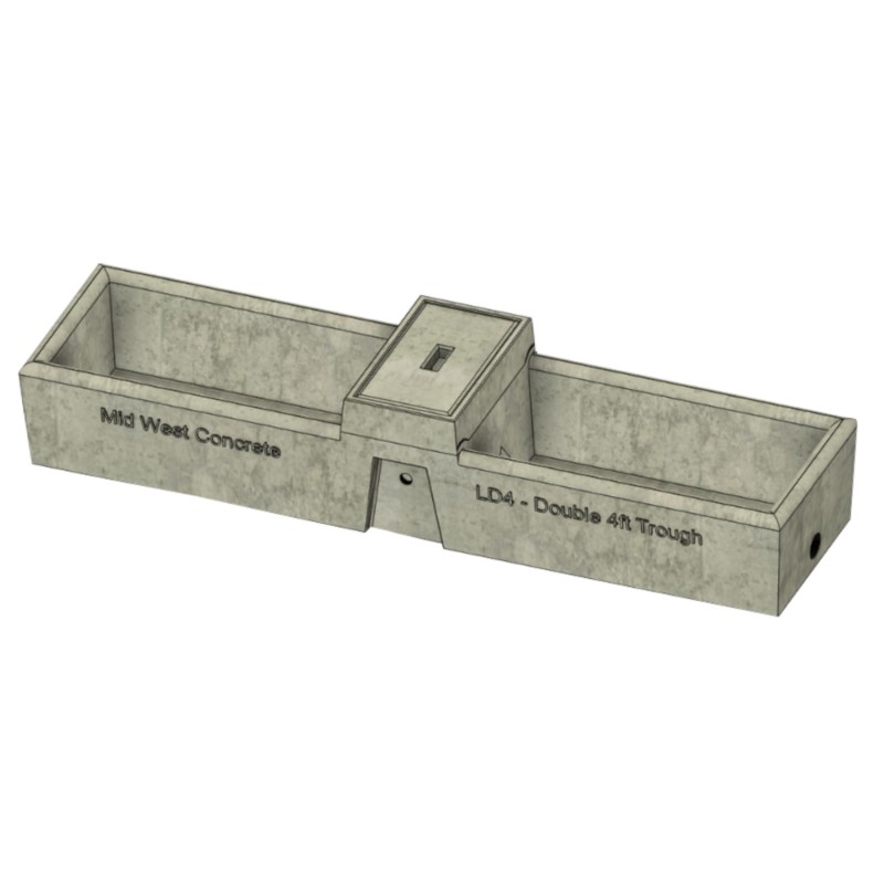 MidWest 4ft Double Trough